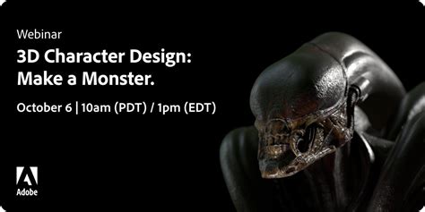 Adobe Creative Cloud On Twitter Beware Of Monsters Join Our Webinar To See How Powerful 3d