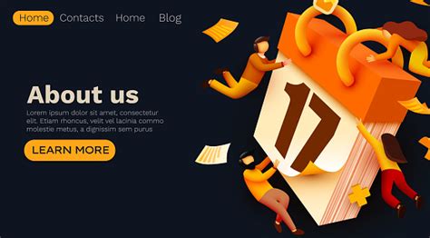 작은 사람과 거대한 달력현대 배너 템플릿 문자로 일정 개념 배너를 계획합니다 시간 관리 이벤트 계획 및 조직 3차원 형태에 대한