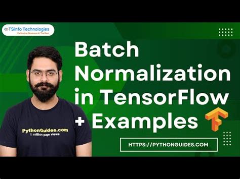 How To Implement Batch Normalization In TensorFlow Batch Normalization In Tensorflow YouTube