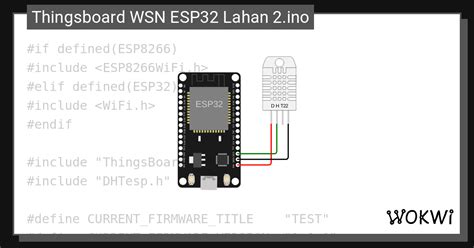 Thingsboard WSN ESP32 Lahan 2 Ino Wokwi ESP32 STM32 Arduino Simulator