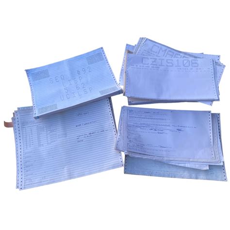 Prop Hire Computer Printouts Seventies Practical Working