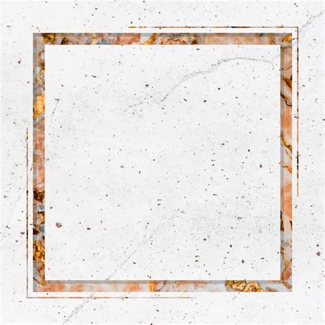 Square Frame On White Marble Textured Background Vector Free Image By Aum Sasi