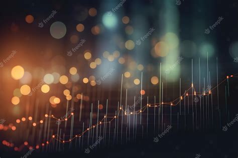 주식 시장 투자 거래 차트 배경 개요 프리미엄 사진