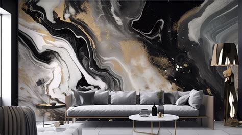 검정색과 금색 대리석 벽화 3d 추상 대리석 벽지 벽 Decorresin Geode 예술 기능 예술 검은 배경 고화질 사진 사진 배경 일러스트 및 사진 무료 다운로드