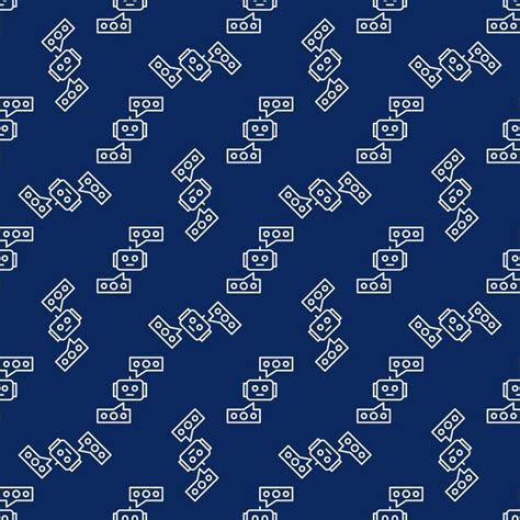 Premium Vector Chat Bot And Speech Bubbles Vector Online Chat Conversation Outline Seamless