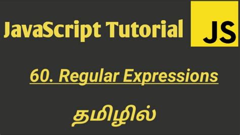 javascript regular expressions in tamil javascript regex object in