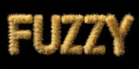 Word Fuzzy Isolated On Black Background With Copy Space Premium Ai Generated Image