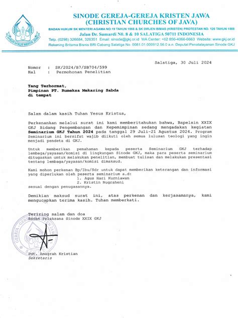 Permohonan Penelitian Di Pt Rms Pdf