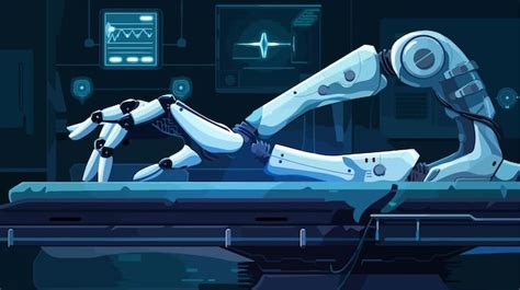 Futuristic Robotic Hand For Surgery Advanced Medical Device Technology Premium Ai Generated Vector