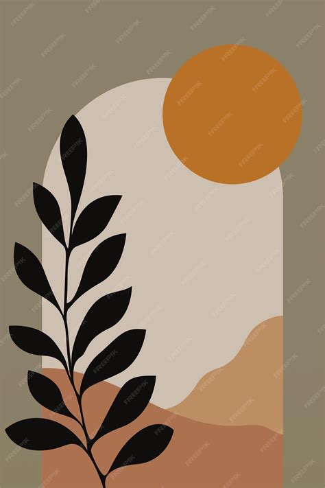 Premium Vector Boho Wall Art Decoration Printable Poster