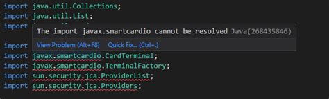Cannot Resolve Javax Smartcardio Sun Security Jca Not Accessible Issue Redhat