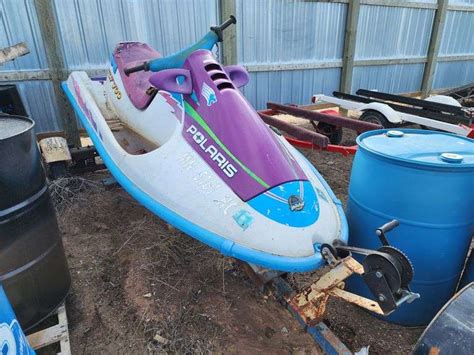 Polaris Slt 700 Jet Ski On Trailer Non Running Fragodt Auction And Real Estate Llc