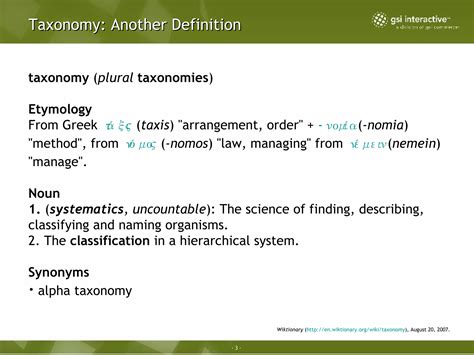Taxonomy User Experience PPT