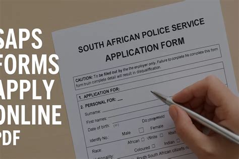 Saps Forms Apply Online Application Form 2026 Pdf Download