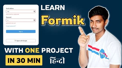 Formik Tutorial For Beginner In Hindi Formik React Js Example Basic
