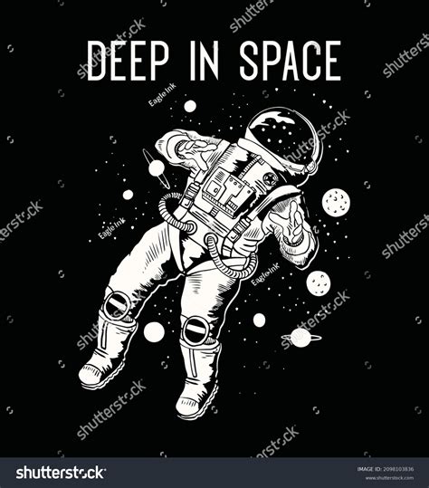 Astronaut Exploring Outer Space Cosmonaut Spacesuit Stock Vector Royalty Free 2098103836