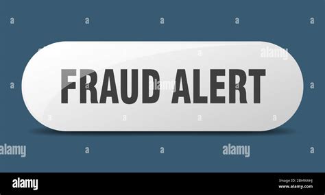 Fraud Alert Button Fraud Alert Sign Key Push Button Stock Vector