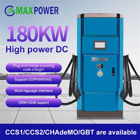 180kw dc fast ev charger station commercial ocpp1 6 gb t electric vehicle floor charging pile