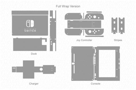 Nintendo Switch Gaming Bundle 2017 Vector Cut File Template Vecras