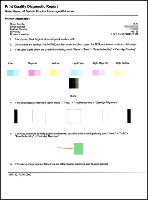 Hp Deskjet Envy 6100 6500 Printers Color Or Black Ink Not Printing Other Print Quality