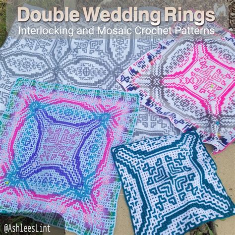 Crochet Double Wedding Ring Blanket Etsy