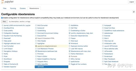 Python的同学不要忘了这个超好用的工具：jupyter Notebook扩展插件 知乎