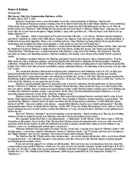 AP Lang Synthesis Essay Christmas Prompt By Alexandra Hartling TPT