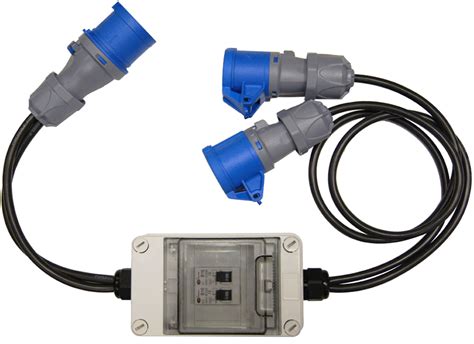 Buy Single Commando 32amp Plug Dual Commando 16amp Socket Adapter