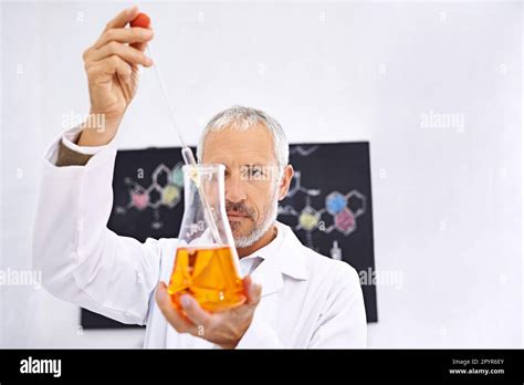 The Measurements Need To Be Perfect A Mature Male Scientist Conducting An Experiment In His Lab