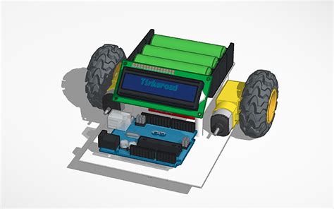 3d Design Line Follower Tinkercad