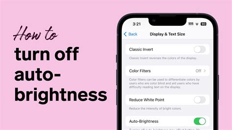 How To Turn Off Auto Brightness On Iphone 14 13 12 11 X 8 Se 7 6s Youtube