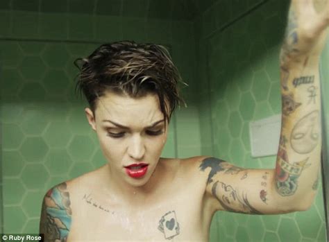 Ruby Rose Channels Babes Don T Cry In Break Free Film Daily Mail Online
