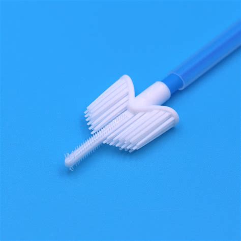 Pap Smear Broom Blue Cervical Sampling Broom Brush Spatula For Pap