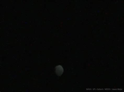 Mars Odyssey Orbiter Takes Moon Phobos Temperature Lights In The Dark