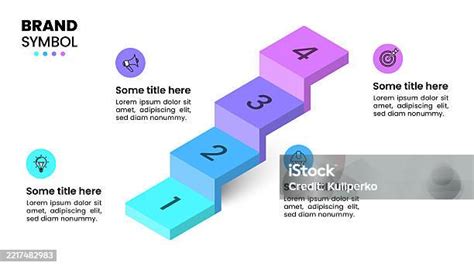 인포그래픽 템플릿 숫자가 있는 4개의 아이소메트릭 계단 0명에 대한 스톡 벡터 아트 및 기타 이미지 0명 3차원 형태 개념 Istock