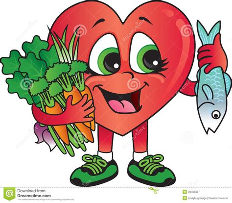 Heart Healthy Foods Vector Illustration Breakfast Food List Zucchini
