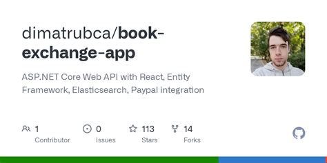 GitHub Dimatrubca Book Exchange App ASP NET Core Web API With React