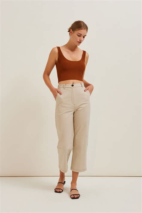 Ribbed Knit Crop Top Our Second Nature