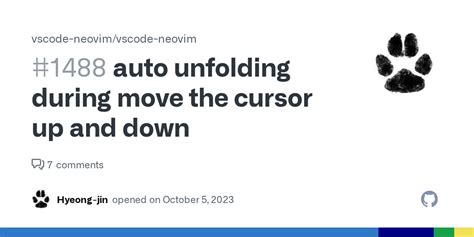 Auto Unfolding During Move The Cursor Up And Down · Issue 1488