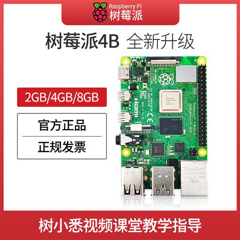 Raspberry Pi树莓派 4b开发板8g主板python套件编程3b Linux虎窝淘