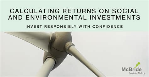 Quantifying Impact How We Calculate Returns On Social And Environmental Investments