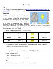 Exploring Electrostatics Simulation And Charge Interactions Course Hero
