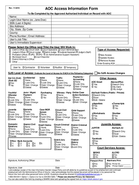 Fillable Online Eforms Alacourt Alacourt Access Fill And Sign