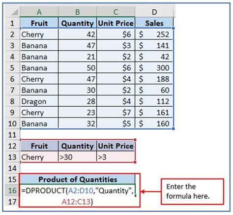 How To Use DPRODUCT Function In Excel Resource