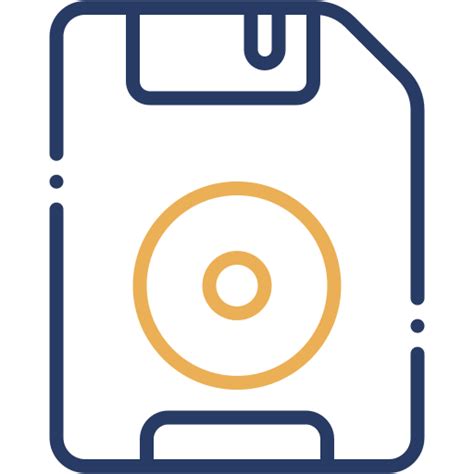 Floppy Disk Generic Color Outline Icon