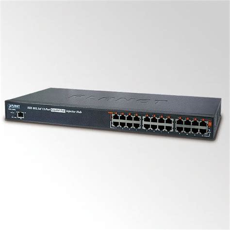 Planet 12 Port Gigabit 802 3at Power Over Ethernet Managed Injector Hub 220w Megabajt Hr
