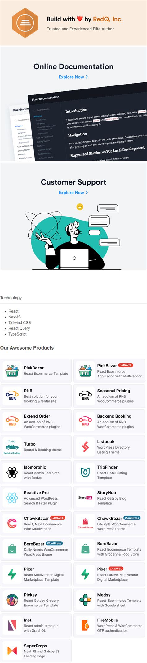 Pixer React Multivendor Digital Marketplace Template By Redqteam 644292 Stylelib