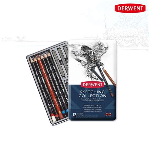 더웬트 스케칭컬렉션세트 Small 12세트스케칭연필 드로잉색연필 챠콜연필 사각흑연 목탄연 홈플러스 택배배송