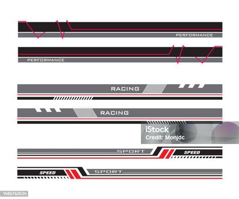 자동차 벡터를 위한 랩 디자인 스포츠 줄무늬 자동차 스티커 검은 색 튜닝 V320230427를 위한 레이싱 데칼 데칼에 대한 스톡 벡터 아트 및 기타 이미지 Istock