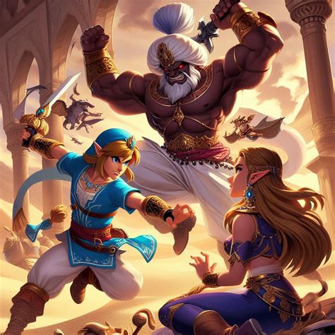 Link Protects Princess Zelda By Magicianpendragon On Deviantart